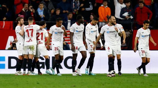 Marcos Acuna Sevilla Fc Celebrates His Editorial Stock Photo - Stock ...