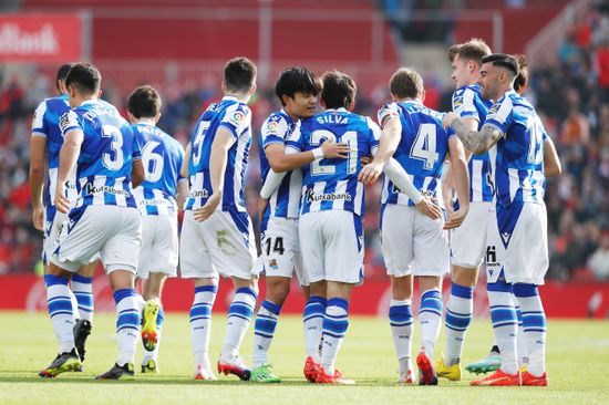 Real Sociedad Team Group Sociedad Football Editorial Stock Photo ...