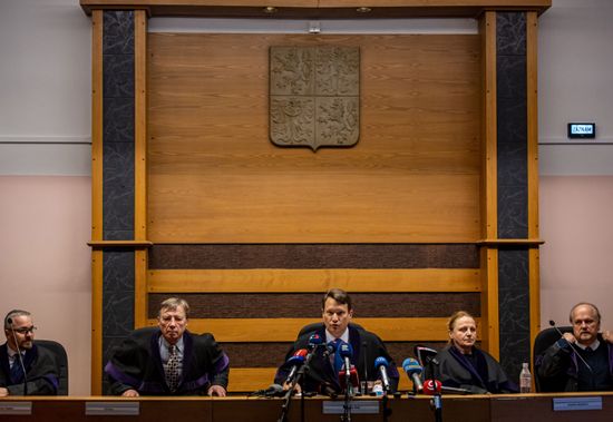 Judge Jan Sott C Flanked By Editorial Stock Photo - Stock Image ...