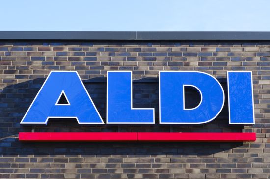 Aldi Sign Logo On Facade Aldi Editorial Stock Photo - Stock Image ...