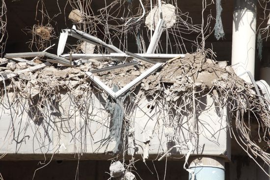 Rubble Demolished House Former Office Building Editorial Stock Photo ...