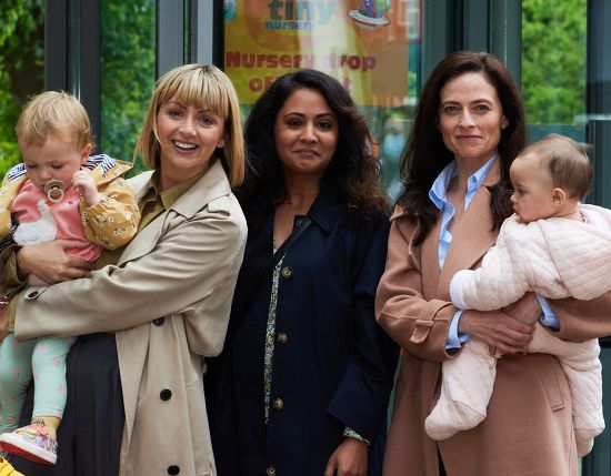 Parminder Nagra Maryam Afridi Lara Pulver Editorial Stock Photo - Stock ...