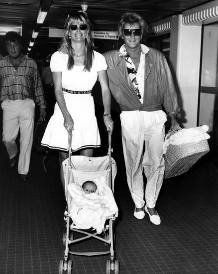 Rod Stewart Kelly Emberg Baby Daughter Editorial Stock Photo - Stock ...