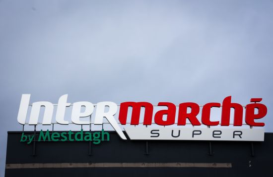 Illustration Shows Intermarche By Mestdagh Supermarket Editorial Stock ...