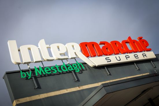 Illustration Shows Intermarche By Mestdagh Supermarket Editorial Stock ...