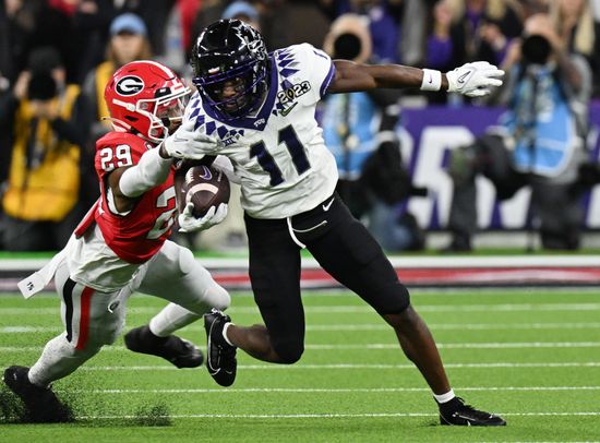 Tcus Derius Davis Rushes Gain Against Editorial Stock Photo - Stock ...