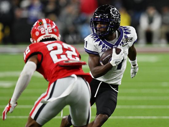 Tcus Derius Davis Rushes Gain Against Editorial Stock Photo - Stock ...