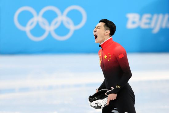 Ren Ziwei China Celebrates After Winning Editorial Stock Photo - Stock ...