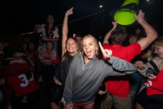 University Georgia Students Celebrate Streets Downtown Editorial Stock ...