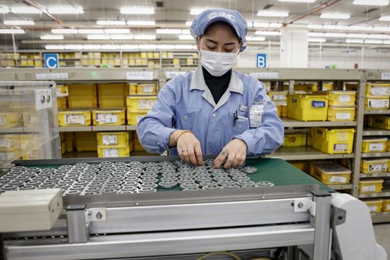 Worker Inside Smc Factory Producing Pneumatic Editorial Stock Photo ...