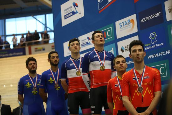 French Track Cycling Championship Velodrome De Editorial Stock Photo ...