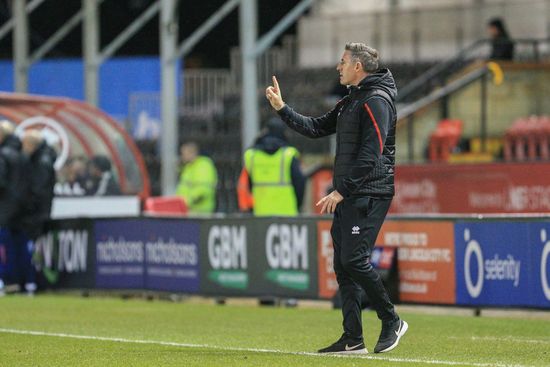 Mark Kennedy Manager Lincoln City Gestures Editorial Stock Photo ...
