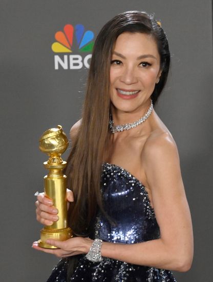 Michelle Yeoh Appears Backstage After Winning Editorial Stock Photo ...