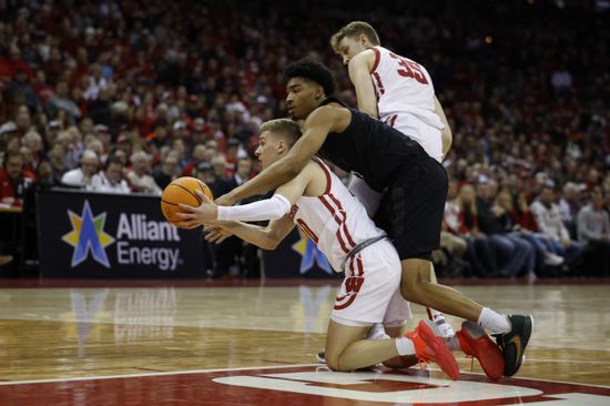 January10 Wisconsin Badgers Guard Isaac Lindsey Editorial Stock Photo ...