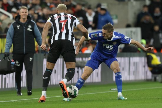 Joelinton Newcastle United Looks Challenge Timothy Editorial Stock ...