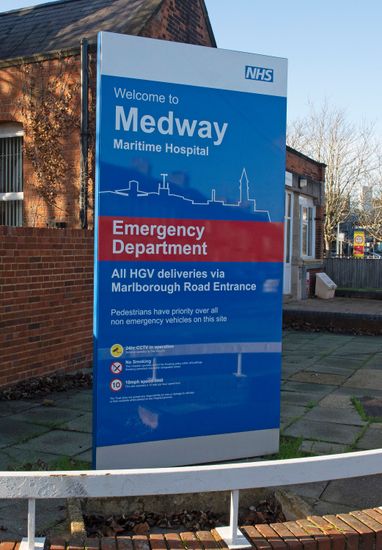 Medway Maritime Hospital Sign Medway Kent Editorial Stock Photo - Stock ...