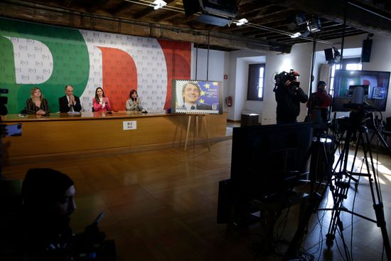 Rome Italy Democratic Party Headquarter Commemoration Editorial Stock ...