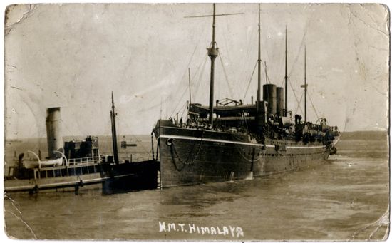 Hmt Himalaya British Troop Ship Steam Editorial Stock Photo - Stock ...