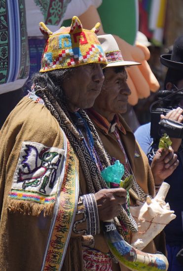 Bolivian Aymara Indigenous Priests Participate Ceremony Editorial Stock ...