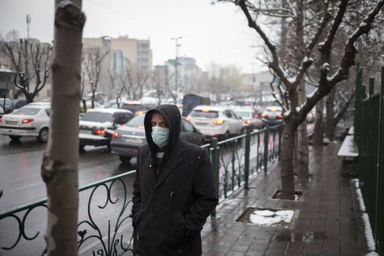 Iranian Man Wearing Protective Face Mask Editorial Stock Photo - Stock ...