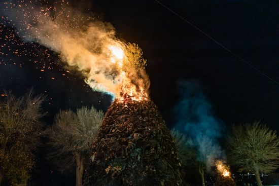 Piles Wood Catch Fire Sanctuary Madonna Editorial Stock Photo - Stock ...