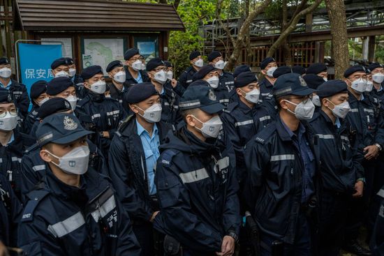 Police Officers Listening Briefing Tung Ping Editorial Stock Photo ...
