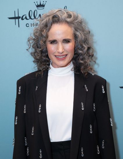 Andie Macdowell Wearing Dress By Michael Editorial Stock Photo - Stock ...