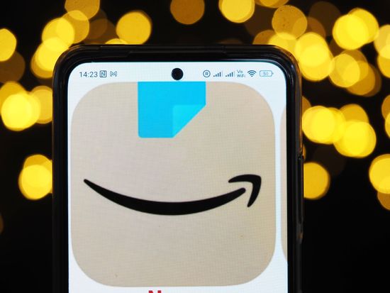 This Photo Illustration Amazon Shopping Logo Editorial Stock Photo ...