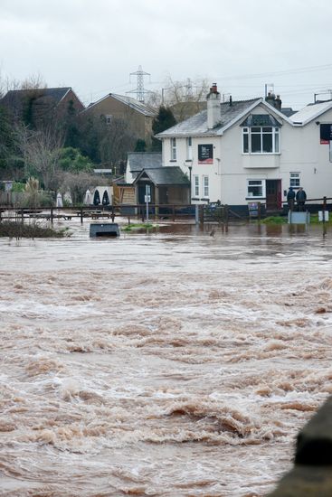 Under Threat Bridge Inn Llanfoist Bridge Editorial Stock Photo - Stock ...