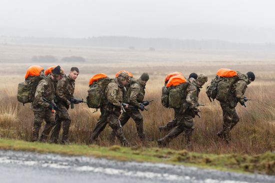 Soldiers Take Part Exercise Rain Brecon Editorial Stock Photo - Stock ...