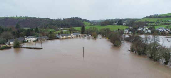 Anchor Inn Pub Flooded Exebridge On Editorial Stock Photo - Stock Image ...