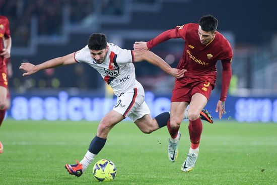 Guven Yalcin Genoa Cfc Roger Ibanez Editorial Stock Photo - Stock Image ...