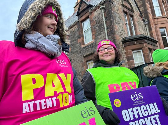 Primary School Teachers Joined Picket Line Editorial Stock Photo ...