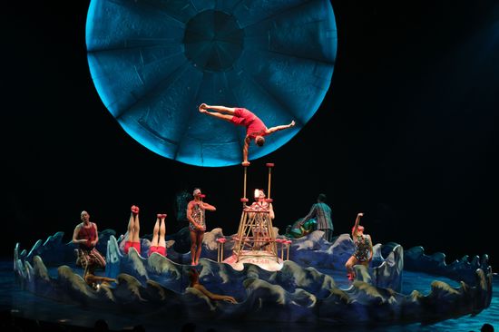 Various Actors Performing Cirque Du Soleils Editorial Stock Photo ...