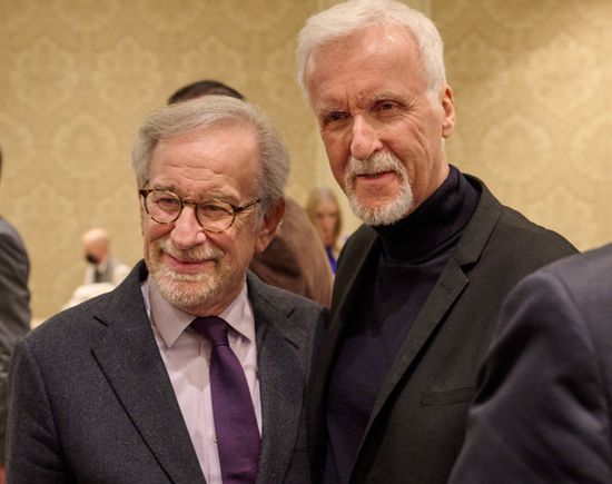 Steven Spielberg James Cameron Editorial Stock Photo - Stock Image ...