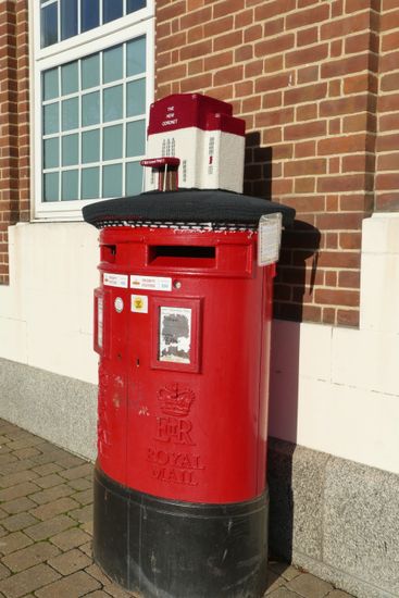 Anonymous Crocheter Yarnsy Creates Post Box Editorial Stock Photo ...