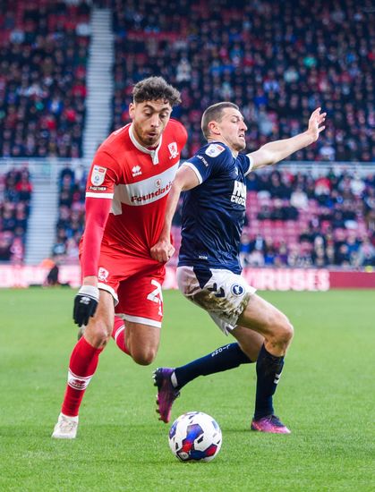 Matt Crooks Middlesbrough Murray Wallace Millwall Editorial Stock Photo ...