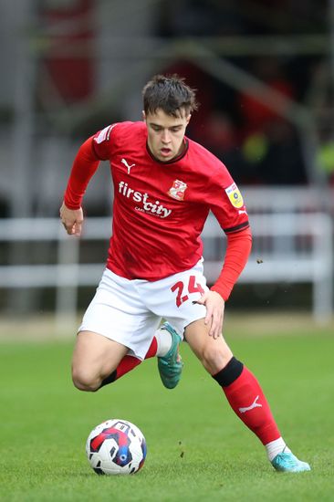 Jacob Wakeling Swindon Town Runs Ball Editorial Stock Photo - Stock ...