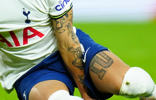 Richarlison Tottenham Hotspur Tattoo Detail Editorial Stock Photo ...