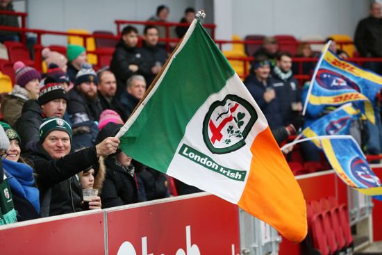 London Irish Fans Stands During Heineken Editorial Stock Photo - Stock ...