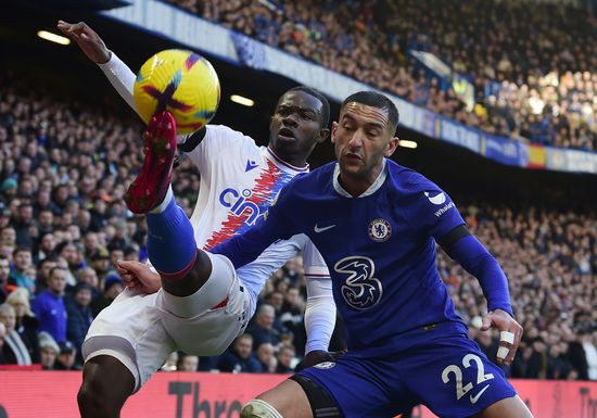Tyrick Mitchell Crystal Palace Battles Hakim Editorial Stock Photo ...