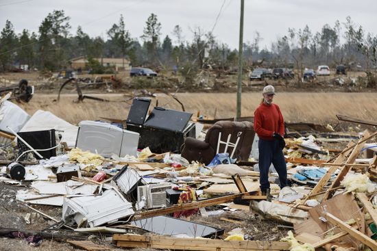 Scott Wayman Sifts Through Debris His Editorial Stock Photo - Stock ...