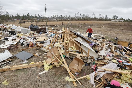 Scott Wayman Sifts Through Debris His Editorial Stock Photo - Stock ...