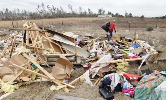 Scott Wayman Sifts Through Debris His Editorial Stock Photo - Stock ...