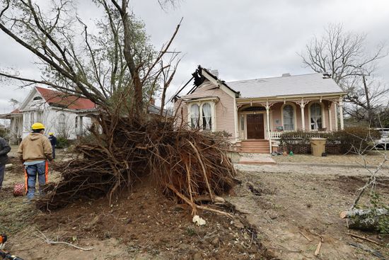 Crews Work Remove Downed Trees Following Editorial Stock Photo - Stock ... Crews Work Remove Downed Trees Following Editorial Stock Photo - Stock ...