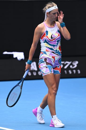 Victoria Azarenka Action During Her First Editorial Stock Photo - Stock ...