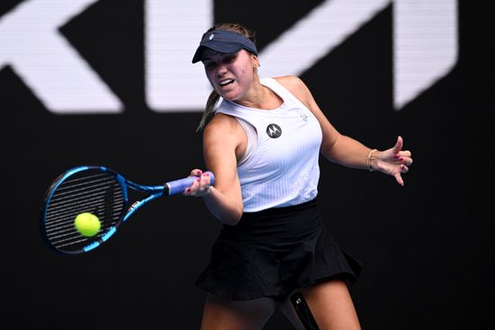 Sofia Kenin Action During Her First Editorial Stock Photo - Stock Image ...