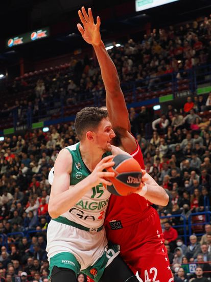 Laurynas Birutis Zalgiris Kaunas Thwarted By Editorial Stock Photo ...