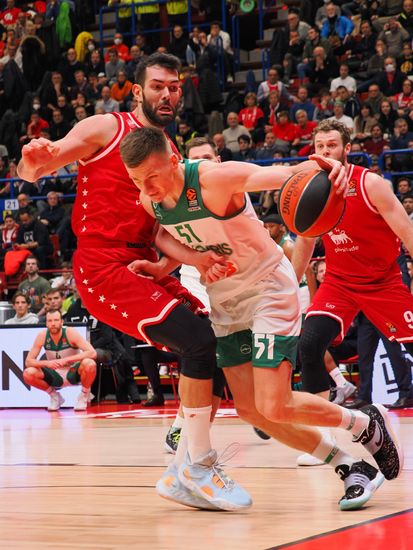 Arnas Butkevicius Zalgiris Kaunas Thwarted By Editorial Stock Photo ...