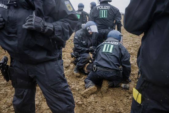 Police Officers Detain Person During Rally Editorial Stock Photo ...